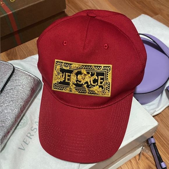Versace | Accessories | Versace Hat Red | Poshmark